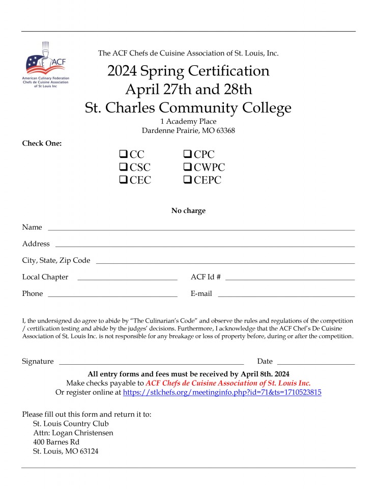 ACF St. Louis - Meeting/Event Information